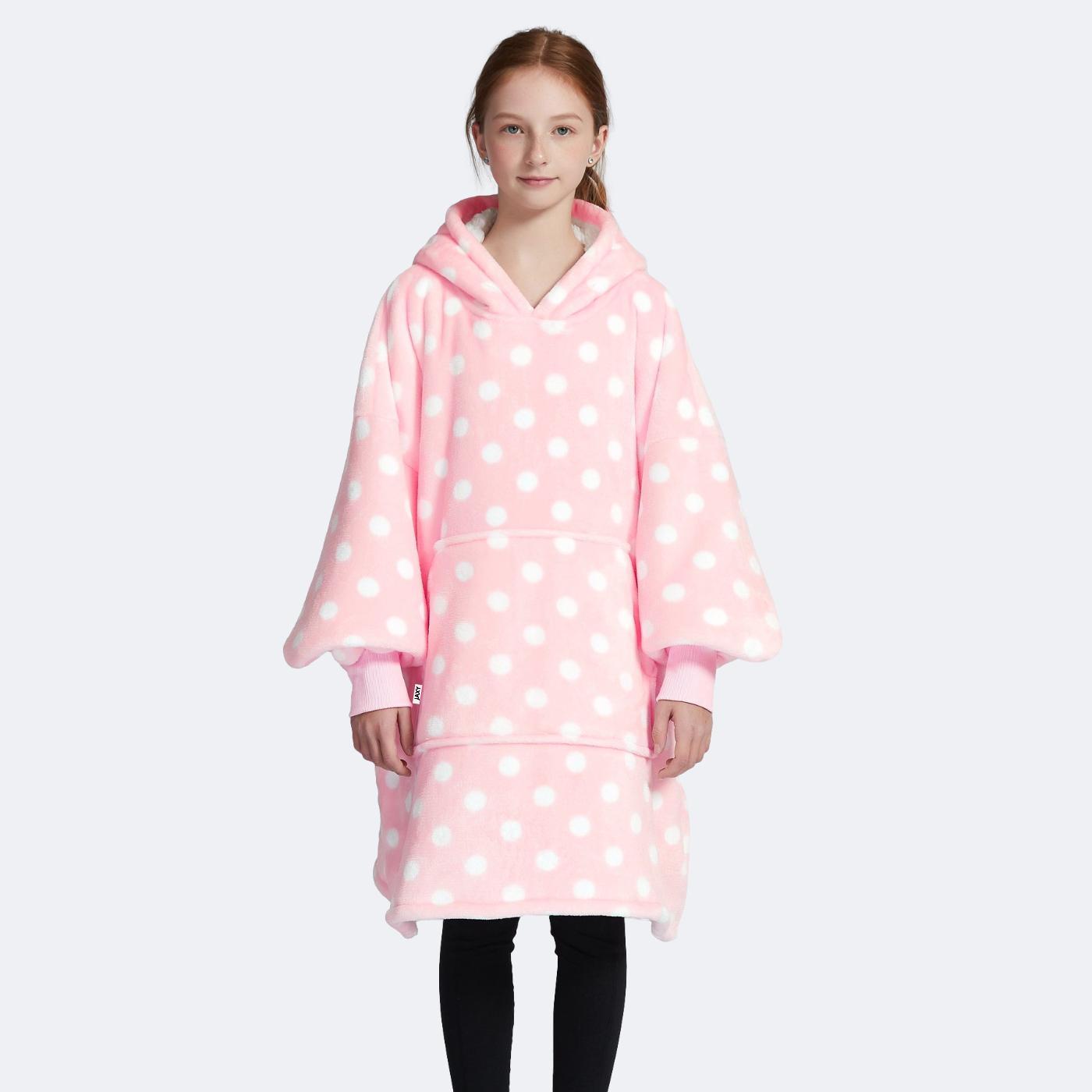 JAXY TV Deken Kids - Roze Stip - Jaxy